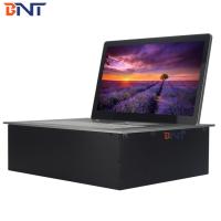 China BNT Motorized Monitor Lift with 120-Degree Flip Angle and Integrated Keyboard/Mouse Platform for Office Spaces for sale