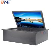 China Motorized Flip Up Monitor Lift with 19 Inch Screen, 15W Power, 100-105° Rotation for Conference Systems for sale