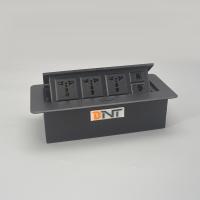 China BNT BD620-9 Pop-Up Desktop Socket with 2 RJ45 Ports & 3 AC Outlets, 266×130mm Aluminum Alloy Construction for sale