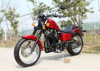 China Red 250cc Chopper Motorcycle 90 km / H Low Oil Consumption With 5 Manual Transmission for sale