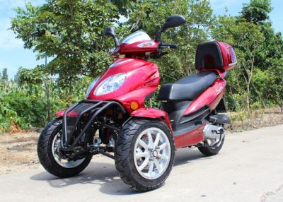 China Air Cooled 50cc Adult Tri Wheel Motorcycle Single Cylinder 4 Stroke With Rear Box for sale