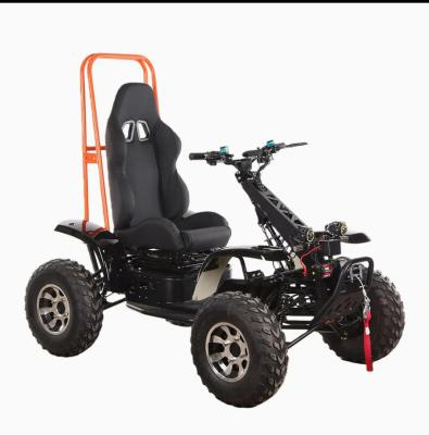 China Factory 6000W 4 Wheel Drive Beach Desert Snow Outdoor Use 60V 50ah Lithium Mobility Electric Quad Buggy for sale