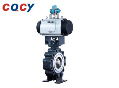 China VBJG All Metal Hard Sealed Butterfly Valve -100℃~+550℃ Reliable Seal Pneumatic Butterfly Valve for sale