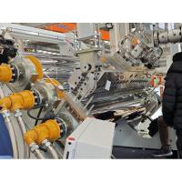 China Good Thickness Uniformity PC Sheet Extrusion Line with 600-1220mm Width and 0.9-8mm Thickness for PC PMMA PET GPPS MS Material for sale