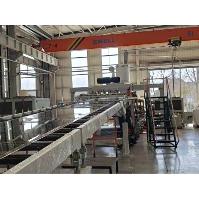 China 1220-2100mm Width PC Sheet Extrusion Line With 0.125-3mm Thickness And Good Transparency Sheet Making For PC PMMA Material for sale