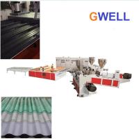 China PVC Glazed Roof Tile Wavy Board Extrusion Line 400kg/h for sale