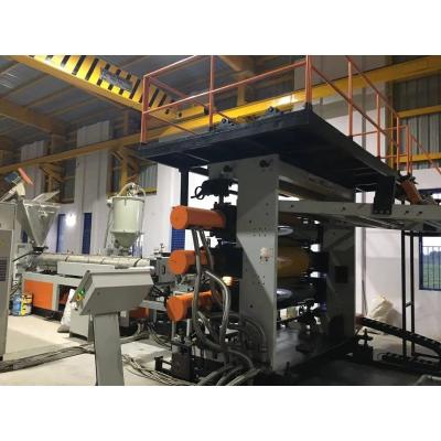 China Synthetic Resin Glazed Tile PVC Roof Board Extrusion Line ASA Co Extrusion Machine for sale