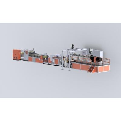 China Twin Screw PET Plastic Sheet Extruder Line  0.15 - 2 mm Sheet Thickness 3 layer co-extrusion for sale