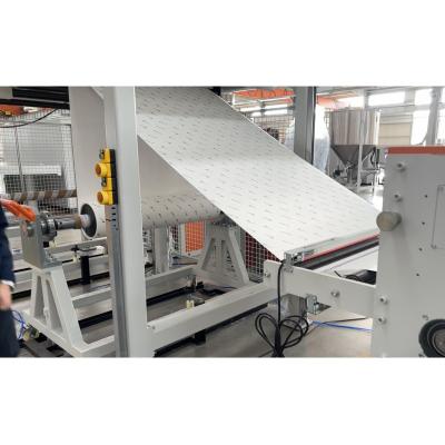 China PETG Decorative Sheet Extrusion Line with 600KG/H Output, 0.2-2mm Thickness Range and GAG Three-Layer Structure for sale