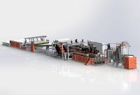 China Fully Automatic Plastic Sheet Extrusion Line with PLC Control System for 0.3-2mm Thickness and 350kg/h Capacity for sale