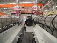 China Automatic Plastic Sheet Extrusion Line with 350kg/h Capacity and 0.3-2mm Thickness Range for sale