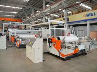 China PVDC seven layer sheet extrusion machinery designed for production of multi layer sheets used in food and beverage packaging for sale