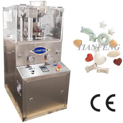 China Max Pressure 60KN Rotary Tablet Press Machine For 2-6mm Tablet Thickness In 900x800x1800mm Size for sale