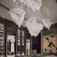China Ceiling Mounted Hotel Lobby Chandelier For Hotel Drop Pendants for sale