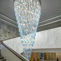 China Ceiling Mounted Hotel Lobby Chandelier For Hotel Drop Pendants for sale