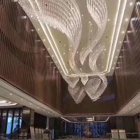 China Ceiling Mounted Hotel Lobby Chandelier For Hotel Drop Pendants for sale