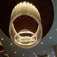 China E14 / E12 Hotel Lobby Chandelier Wedding Venue Chandelier With Crystal Lamp Arm for sale
