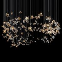 China Dome Shape K9 Crystal Chandelier Drop Lighting Ceiling Mounted for sale
