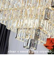 China Hardwired Hanging Iron Chandelier Ceiling Crystal Chandelier for sale