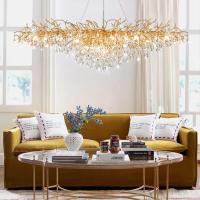 China 60w Bulb Glass Chandelier Crystal Ceiling Mount Light Fixtures for sale