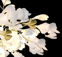 China Ceiling Mounted Contemporary Staircase Gingko Chandelier OEM for sale
