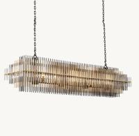 China Brass Glass Hanging Black LED Foyer Chandelier Chrome Finish 60 Watts for sale