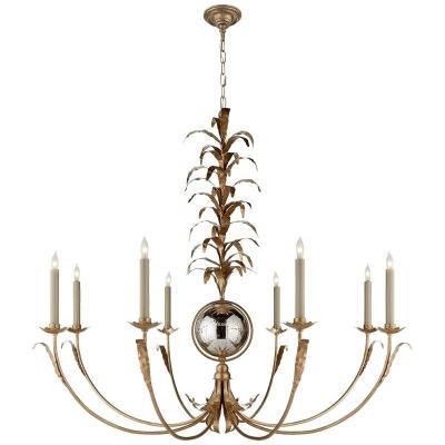 China Vintage Ceiling Mount Chandelier Nickel/Brass/Bronze with Custom Finish for sale