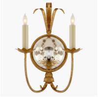 China Gramercy Double Sconce Brass Wall Lamps Indoor Wall Lamps 110-240V Voltage for sale