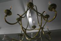 China Contemporary Ceiling Mount Golden Crystal Chandelier for Living Room Bedroom Hotel for sale
