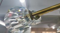 China Glittering Crystal Ball Cluster Chandelier - Brass Crystal Chandelier for Indoor Ceiling Light for sale