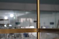 China Lacquered Burnished Finish Brass Crystal Chandelier Tiered Round Chandelier With 91cm Diameter for sale