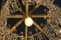 China Customized Marignan Round Chandelier 122cm Perfect Combination of Crystal and Chrome for sale