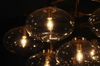 China Modern Crystal LED Chandelier Villa Crystal Decorative Hang Lamp Chandelier for Living Dining for sale