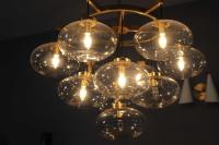 China Modern Crystal LED Chandelier Villa Crystal Decorative Hang Lamp Chandelier for Living Dining for sale