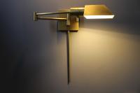 China Adjustable Wall Sconces Antique Burnished Brass With E12 Bulb for sale