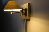 China Adjustable Wall Sconces Antique Burnished Brass With E12 Bulb for sale