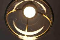 China 15 Kg D 140CM Round Chrome Ceiling Mount Brass Crystal Chandelier Lighting Fixture for sale