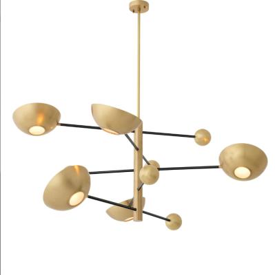 China Modern Art Decorative LED Modern Pendant Lights  High Ceiling Round Hotel Luxury Chandelier for sale