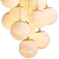 China Modern Art Decorative Pendant Lights High Ceiling Round Hotel Chandelier for sale