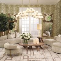 China Modern Crystal Chandelier Luxury Contemporary Villa Crystal Decorative Hang Lamp Chandelier for Living Dining for sale