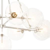 China Modern Luxury Glass Ball Chandelier , Ceiling LED Modern Chandelier For Living Room for sale