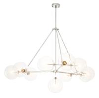 China Modern Luxury Glass Ball Chandelier , Ceiling LED Modern Chandelier For Living Room for sale