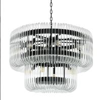 China Villa Hall LED Modern Art Deco Round Design Crystal Chandelier For Hotel Home Living Room for sale