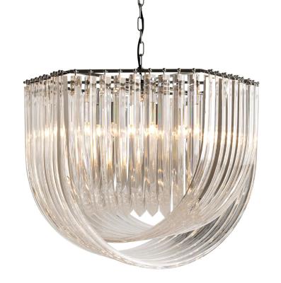 China Elegant 140CM Dia Brass Finish Crystal Chandelier Customization Options Color Suitable For Indoor for sale