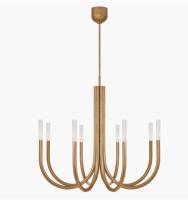 China Rousseau Medium Chandelier 110-240V Voltage Custom Chandelier with Brass Glass Or Crystal for sale