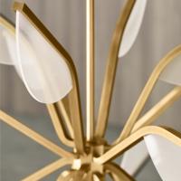 China 700BLT38G Belterra 38 Globe Chandelier Natural Brass / Matte Black Finish 3000K LED Modules for sale