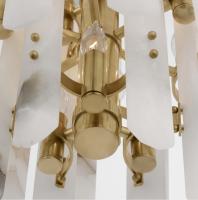 China ARN 5128 Bonnington Tall Chandelier Crystal / Alabaster Shade Bonnington Large Chandelier for sale
