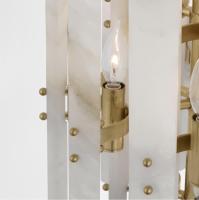 China ARN 5128 Bonnington Tall Chandelier Crystal / Alabaster Shade Bonnington Large Chandelier for sale