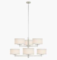 China KS 5070 Walker Medium Two Tier Chandelier Gild / Burnished Silver Leaf With 10