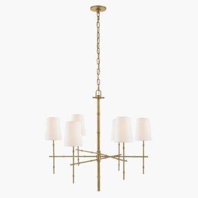 China S 5161 Grenol Medium Modern Bamboo Chandelier Bronze / Polished Nickel / Hand-Rubbed Antique Brass for sale